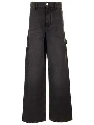 Isabel Marant Étoile Solene Workwear Jeans - Black