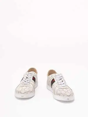 Gucci Calf Leather Lace-up Sneakers - Multicolor