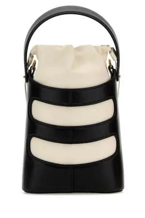 Alexander McQueen Two-tone Leather Mini The Rise Bucket Bag - Multicolor