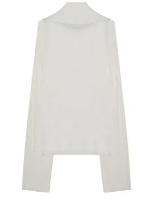 Alberta Ferretti Chiffon Top - White