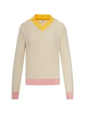 Fendi Color Blocked Sweaters For Women
