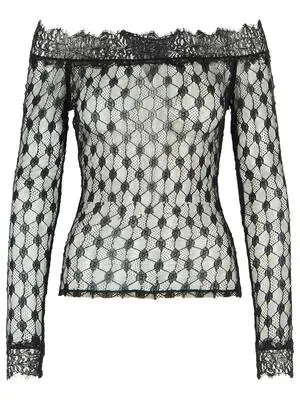 Isabel Marant Étoile Polyamide Blend Floral Lace Off-the-shoulder Sweater