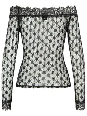 Isabel Marant Étoile Polyamide Blend Floral Lace Off-the-shoulder Sweater