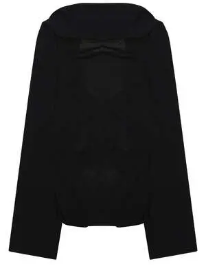 Alberta Ferretti Chiffon Top - Black