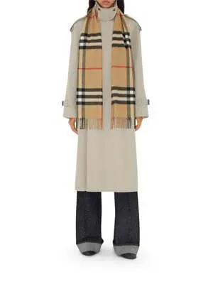 Burberry Check Cashmere Scarf