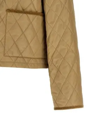Burberry Quilted Jacket - Cream