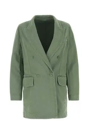 Max Mara Sage Denim Zenobia Blazer - Green