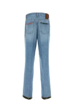 Valentino Garavani Embroidered Denim Jeans