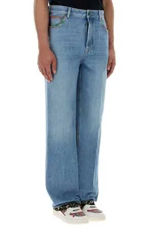 Valentino Garavani Embroidered Denim Jeans