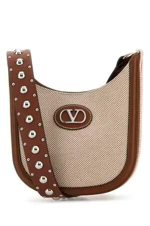 Valentino Garavani Two-tone Canvas Vlogo Signature Crossbody Bag - Multicolor