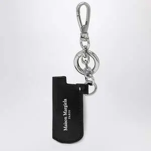 MAISON MARGIELA Leather Key Holder With Logo - Black