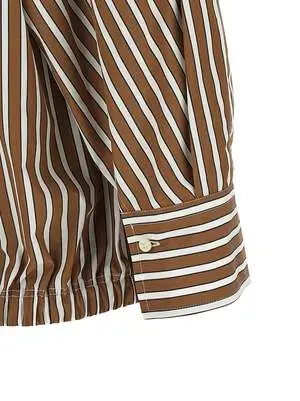 Brunello Cucinelli Striped Cotton Poplin Shirt