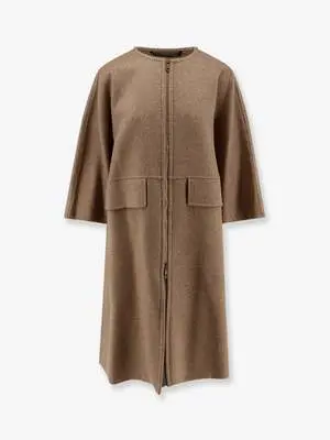 Max Mara MAX MARA Amour Cashmere Coat Cream