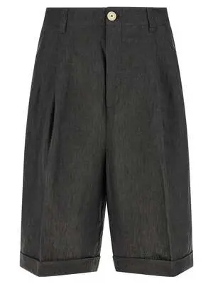 Jacquemus Le Short Pastro Bermuda Shorts - Gray