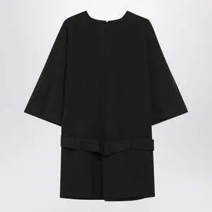 MAISON MARGIELA Wool-blend Mini Dress With Belt - Black