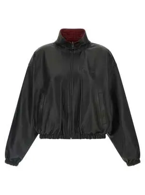 Balenciaga Reversible Leather Jacket - Black