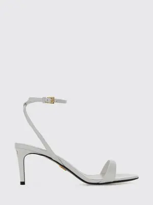 Prada Heeled Wedge Sandals - White