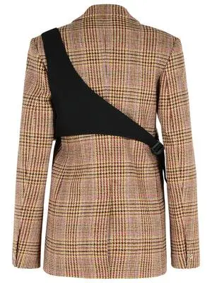 Coperni Multicolor Virgin Wool Blazer With Detachable Waist Bag