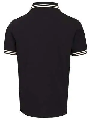 Moncler Piqué Polo Shirt - Black