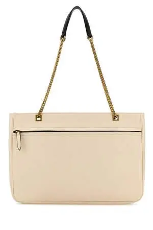 Valentino Garavani Sand Leather Medium Viva Superstar Shopping Bag - Brown
