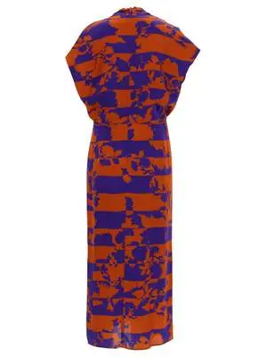 Dries Van Noten Printed Viscose Dress - Multicolor