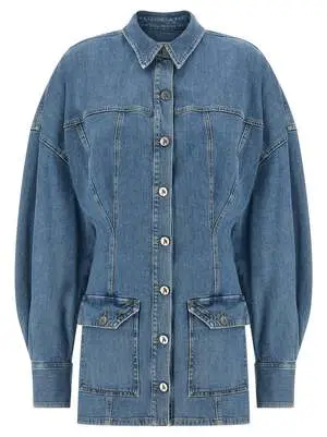 Attico Denim Mini Dress