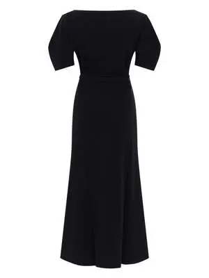 LEMAIRE Cotton Linen Midi Dress - Black