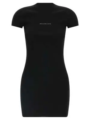 Alexander Wang Jacquard Knit Logo Dress