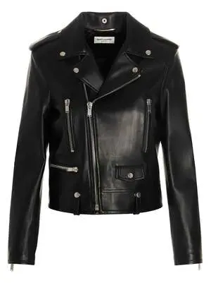 SAINT LAURENT SAINT LAURENT Leather Motorcycle Biker Jacket