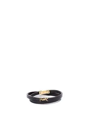Saint Laurent Cassandre Double Wrap Bracelet - Multicolor