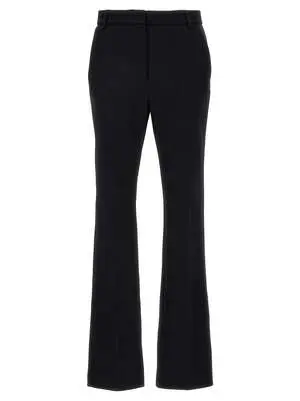 Sportmax Pontida Milan Stitch Cotton Jersey Pants - Black