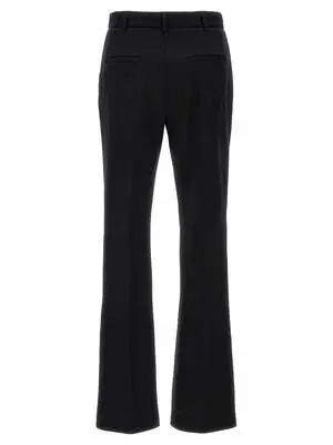 Sportmax Pontida Milan Stitch Cotton Jersey Pants - Black