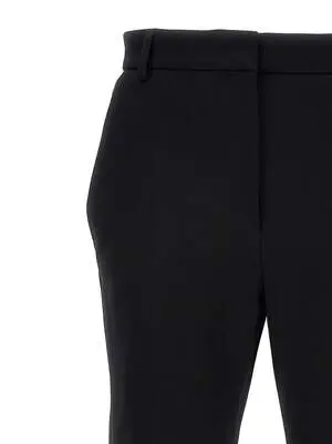 Sportmax Pontida Milan Stitch Cotton Jersey Pants - Black