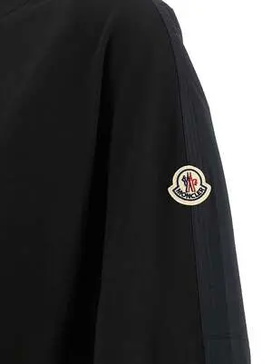 Moncler Belted Dress With Ruffle Skirt - Black
