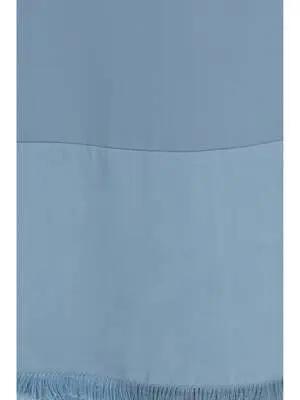 Bottega Veneta Midi Skirt With Slit And Tasseled Hem