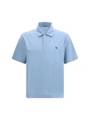FERRAGAMO Short-sleeve Jersey Polo - Blue