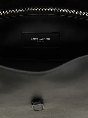 Saint Laurent Micro 'le 5 À 7' Leather Shoulder Bag - Black
