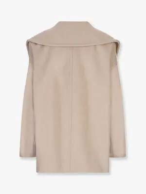Max Mara Double-breasted Cashmere Coat - Multicolor