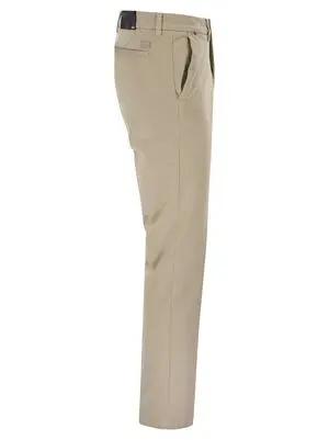 BOSS Slim Fit Stretch Cotton Chino Trousers - Cream