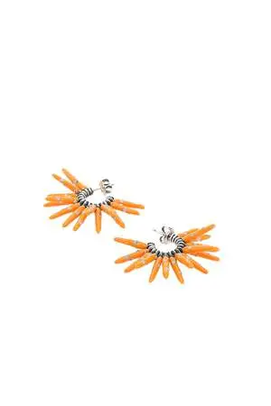 Bottega Veneta Embellished Hoop Earrings