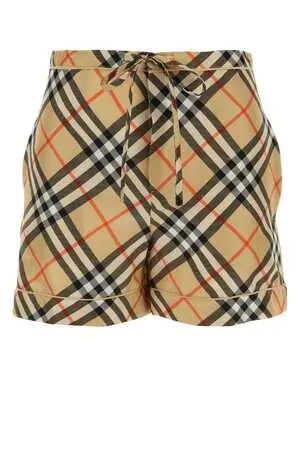 Burberry Printed Silk Shorts - Multicolor