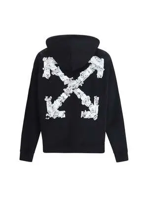 Off-White Heraldic Treshold Arrows Skate Hoodie - Black