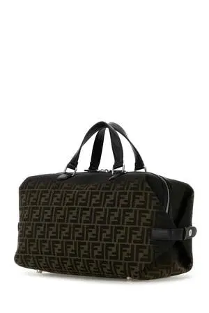 Fendi Embroidered Fabric Medium Travel Bag - Multicolor