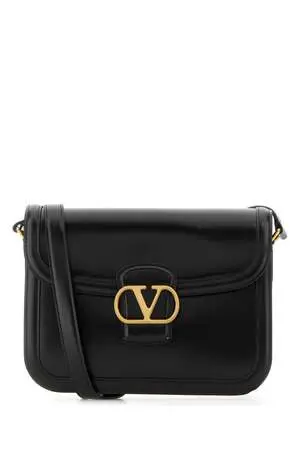Valentino Garavani Leather Shoulder Bag - Black