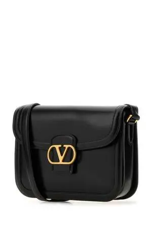 Valentino Garavani Leather Shoulder Bag - Black