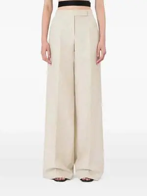 Max Mara Linen Wide Leg Trousers - Multicolor