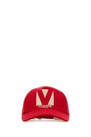 Valentino Garavani Cotton Baseball Cap - Red