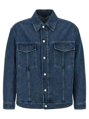 Fendi Selleria Denim Jacket With Ff Print Lining