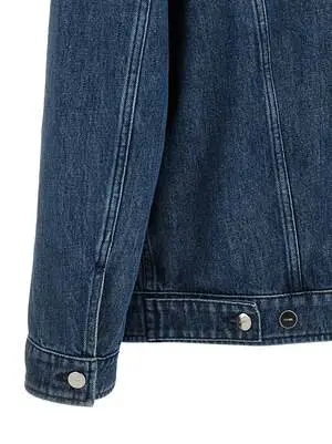 Fendi Selleria Denim Jacket With Ff Print Lining