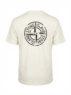 Stone Island Camo Compass` Print T-shirt